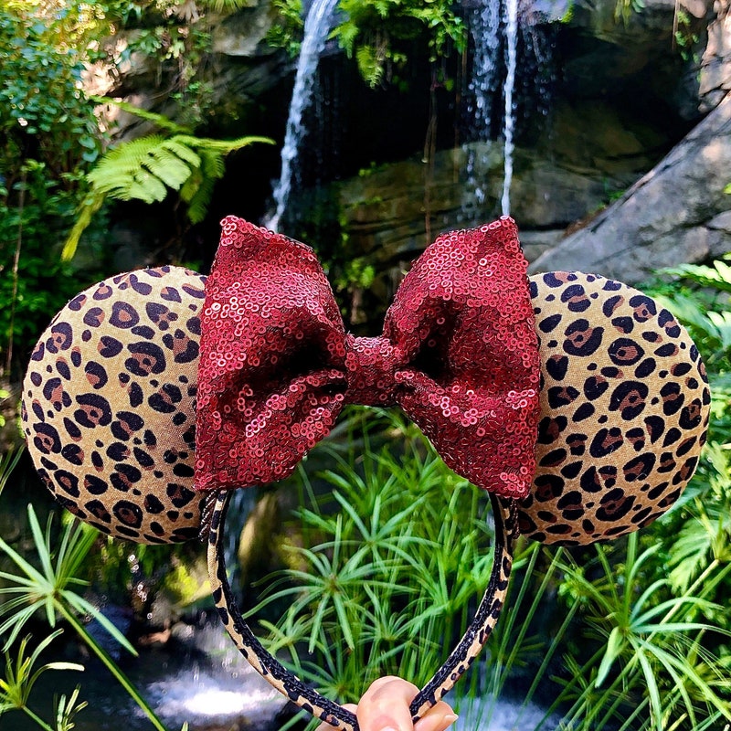 Leopard Ear Headband - Etsy