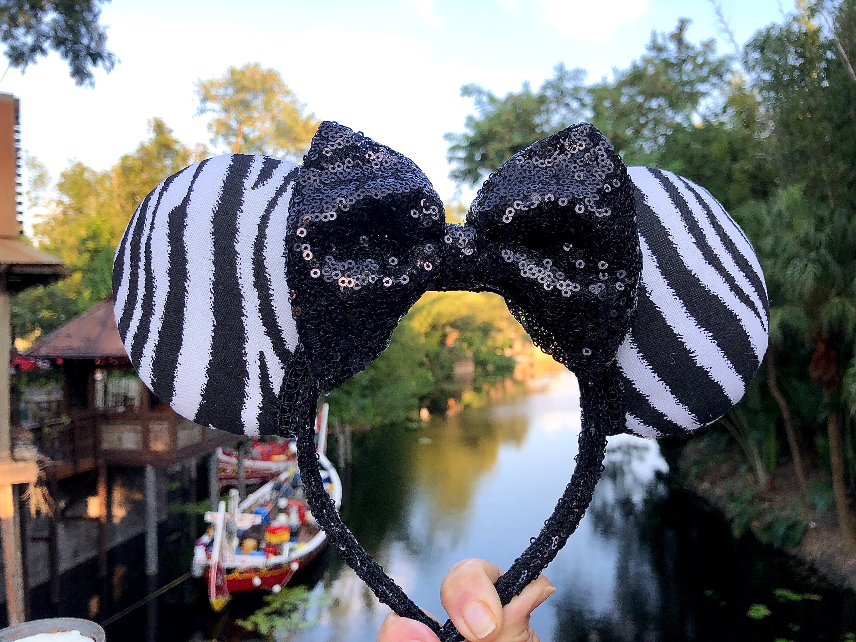 Zebra Minnie Mouse Head Clip Art