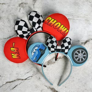 Lightning Mcqueen & Sally Cars Themed Inspired Mouse Ears | Mickey Ears ...