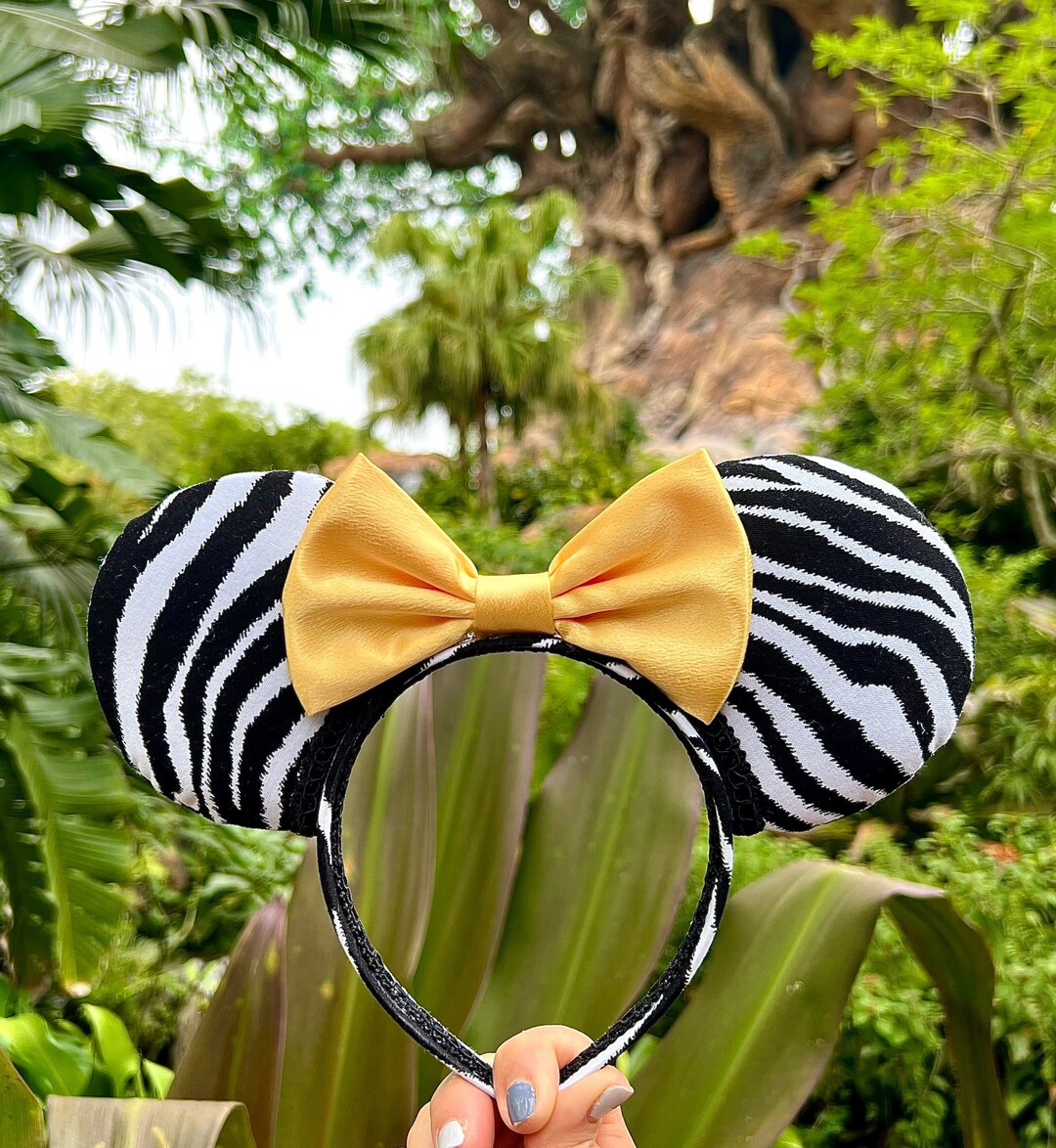Safari Animal Kingdom Zebra Inspired Mouse Ears, Disney Ears, Minnie ...