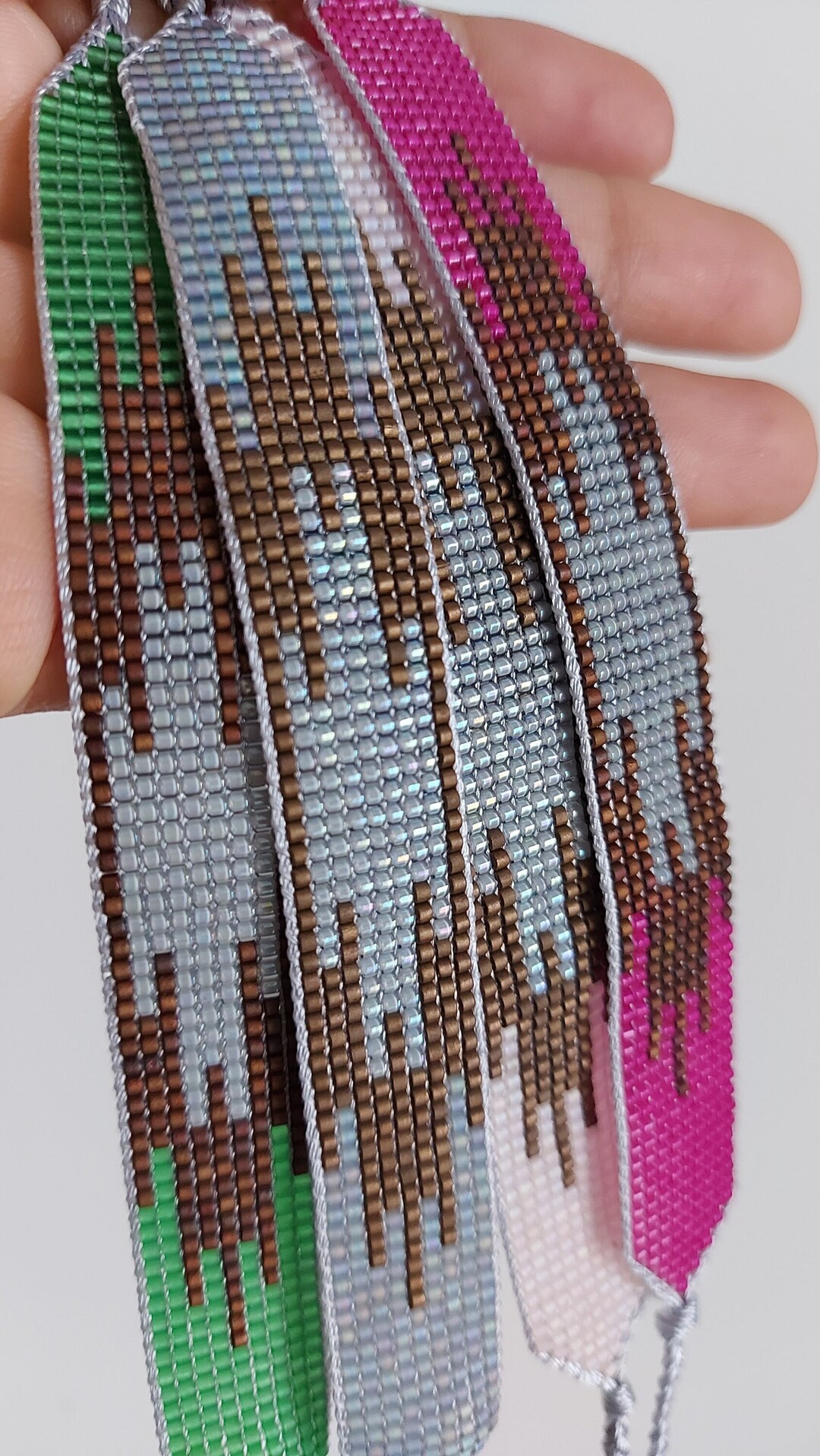 FELICITAS FLAMES Pick a Color Handmade Miyuki Bead Loom Bracelet - Etsy