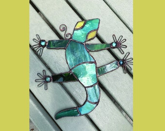 Gecko Stained Glass - Etsy