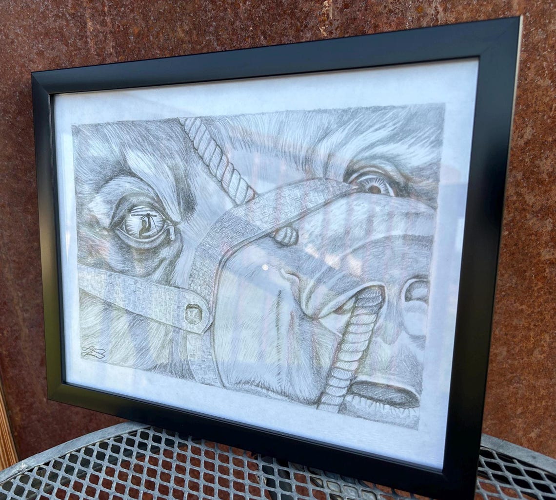 Original Dancing Sloth Bear Drawing - Framed - Etsy