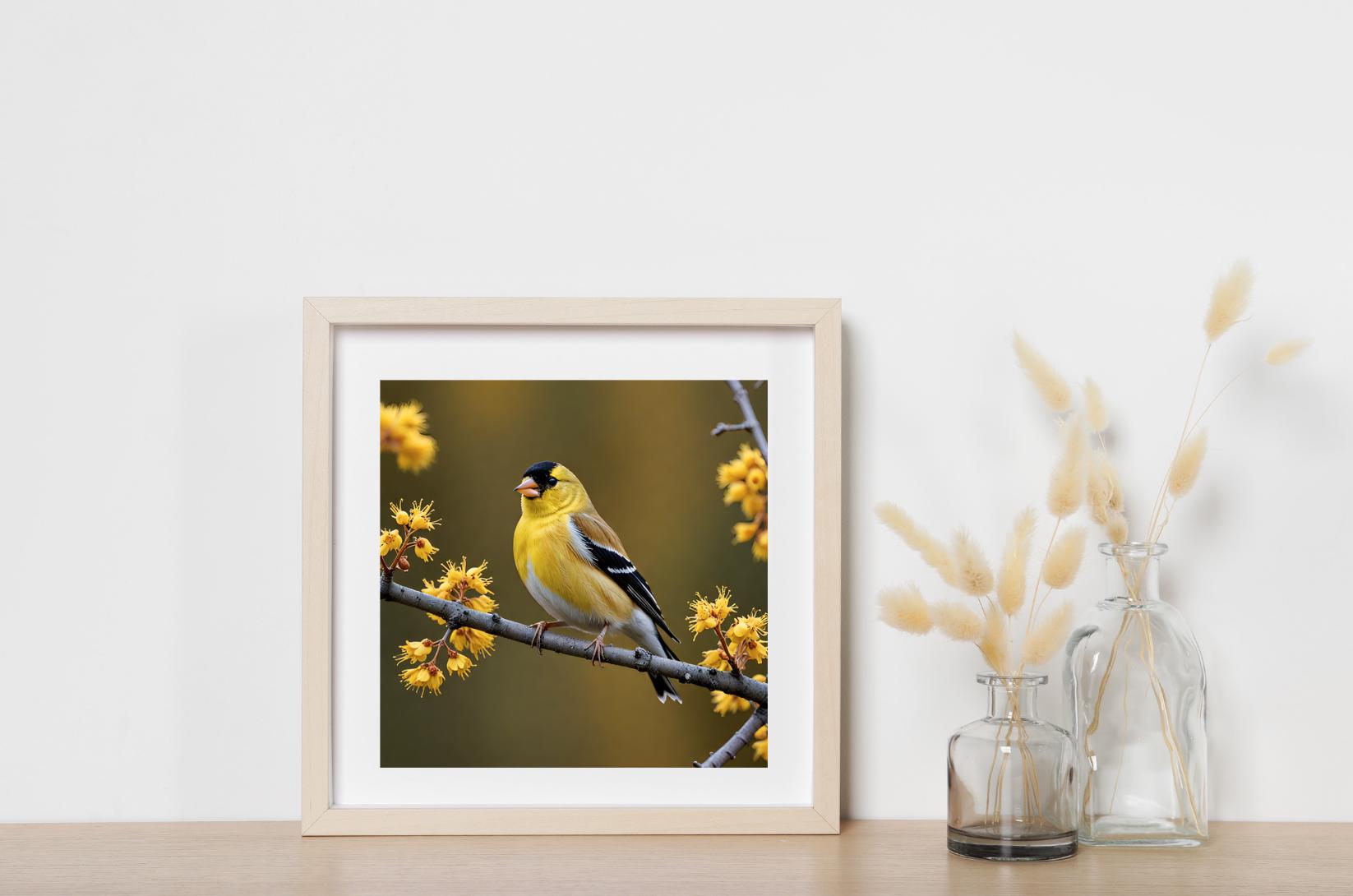 American Goldfinch Wall Art, Birds and Birdwatching Nature Prints and ...