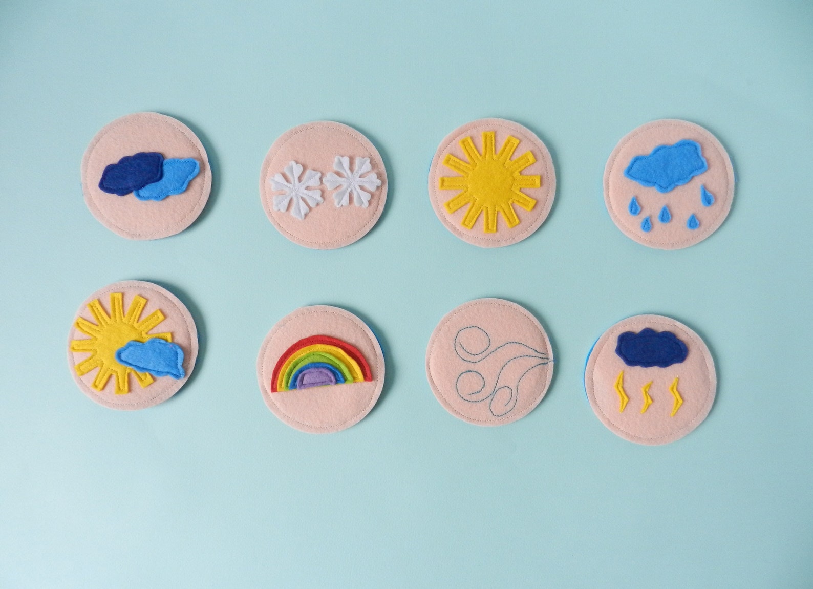 Montessori Activity Board Personalized Weather Chart Sensory | Etsy