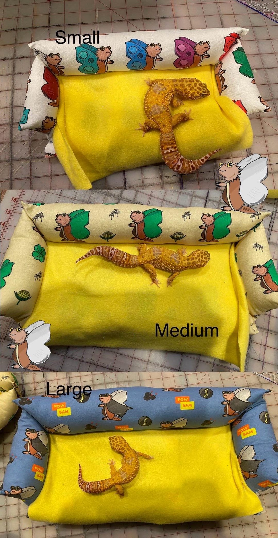 Bearded Dragon Couches (medium) - Etsy