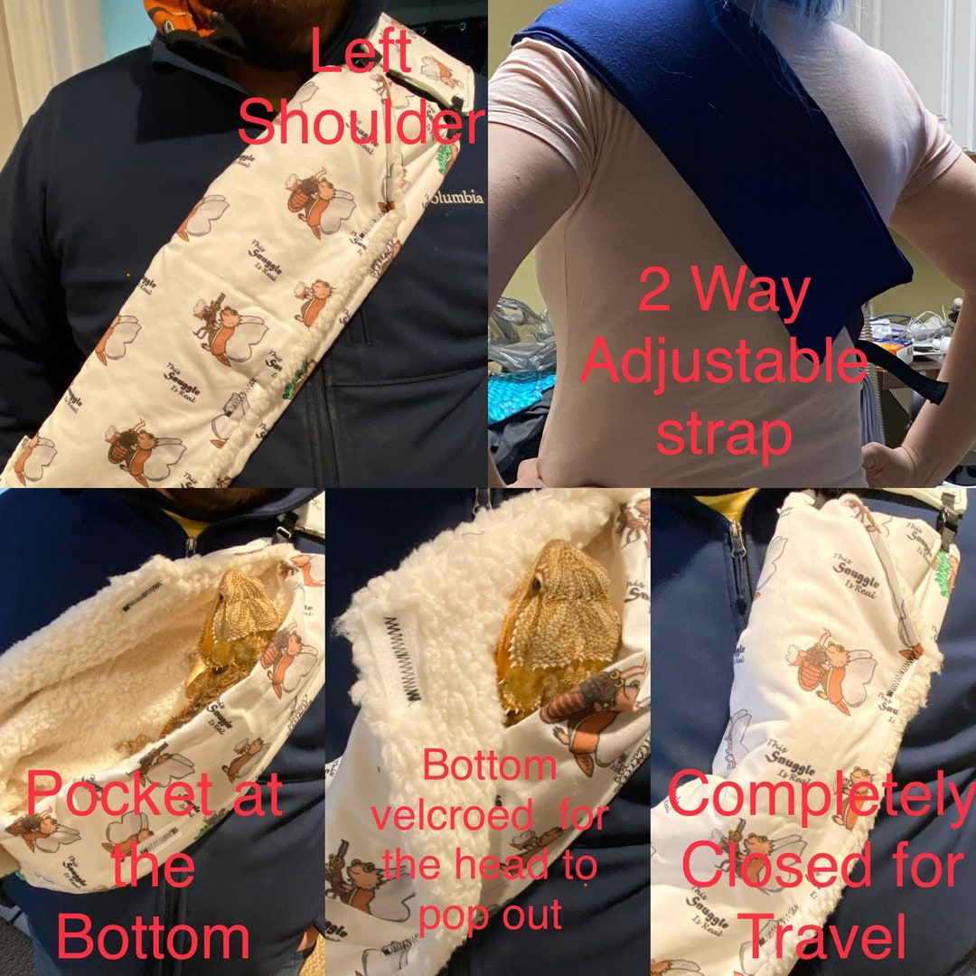 Bearded Dragon Carrier With Black Strap Variations - Etsy