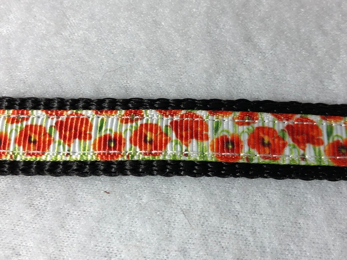 Poppy Flower Collar and Lead Set - Etsy
