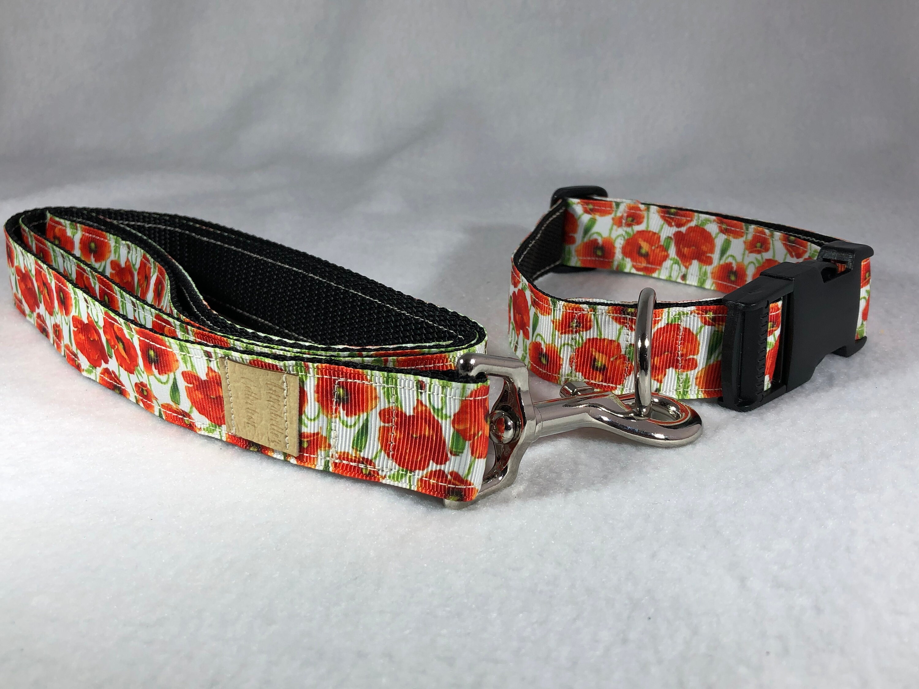 Poppy Flower Collar and Lead Set - Etsy