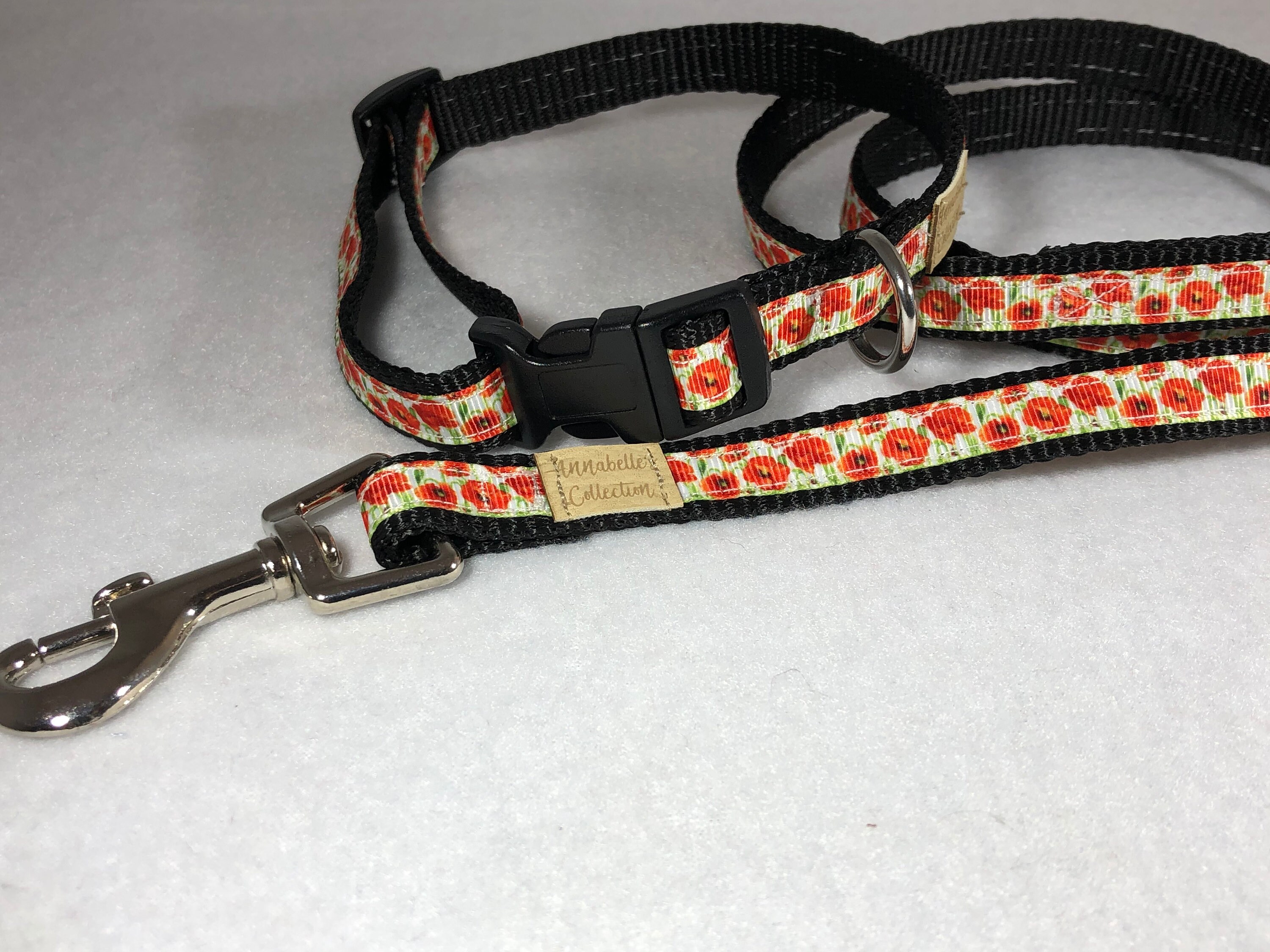 Poppy Flower Collar and Lead Set - Etsy
