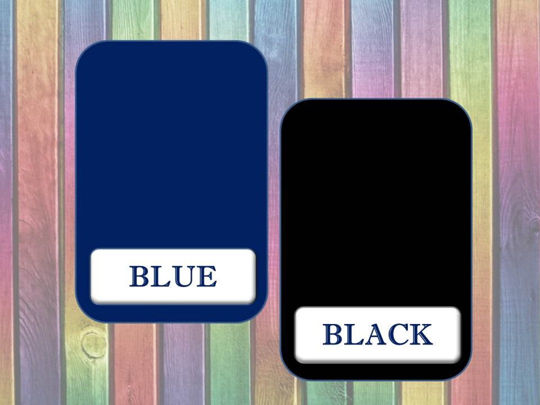 Color Cards Printable Flash Cards for Kids Learning Colours Cards for ...