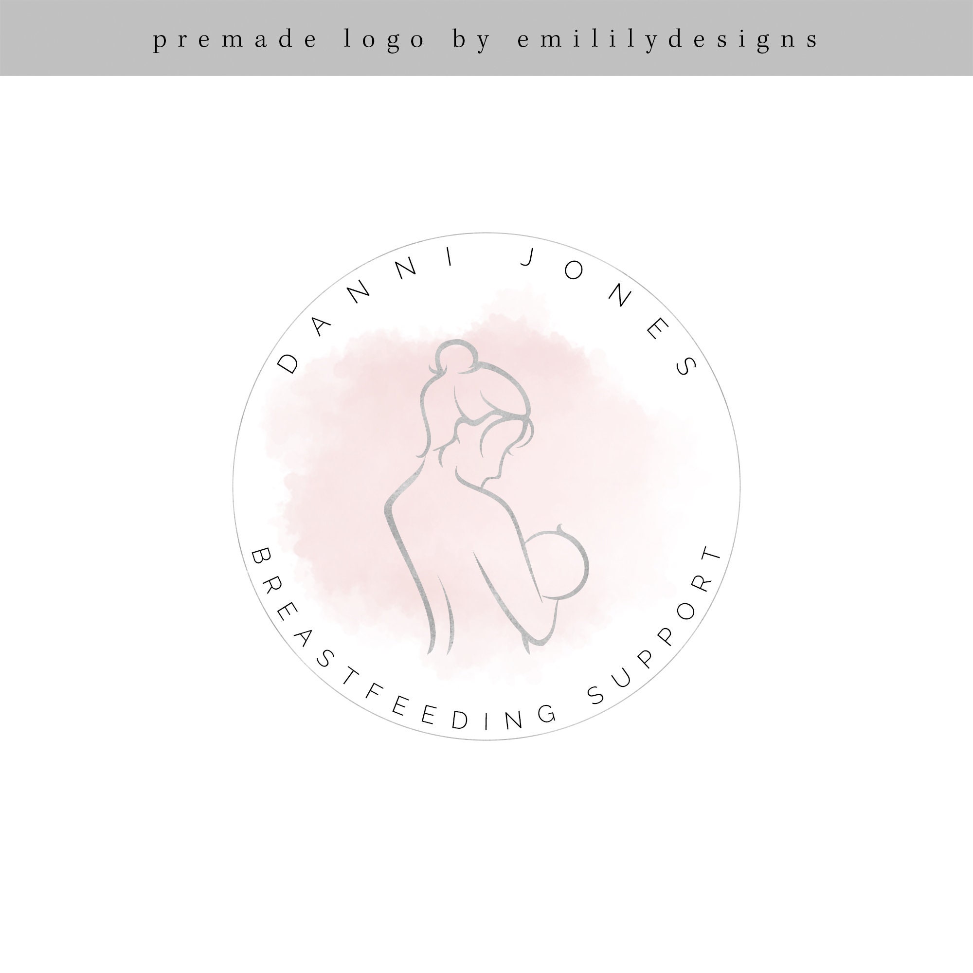 Breastfeeding Logo Logo Design Premade Logo Branding Kit - Etsy
