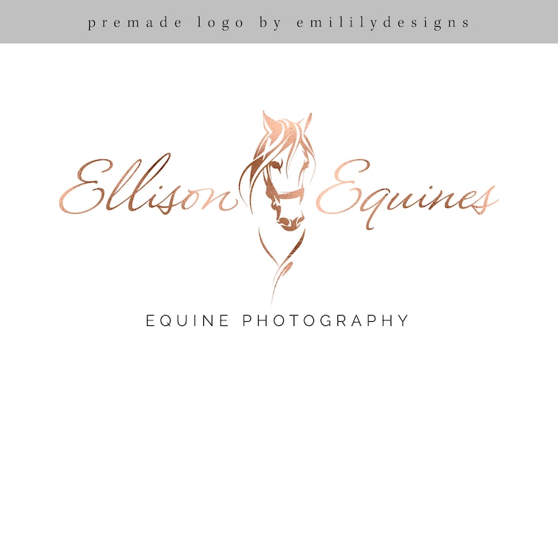 Premade Logo Logo Design Horse Logo Steed Logo Equine | Etsy UK