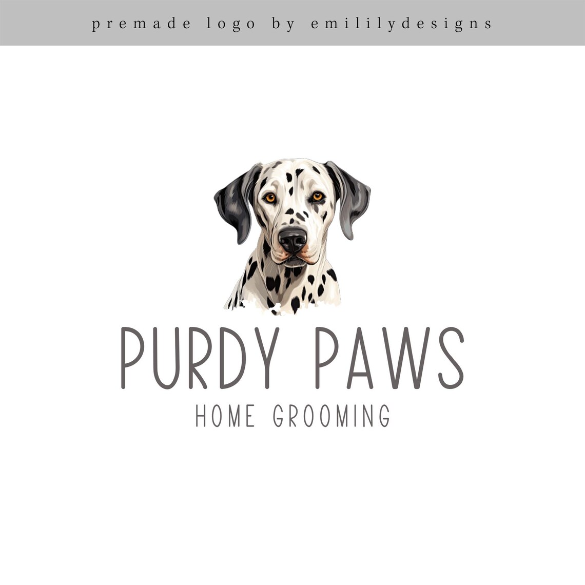 Dog Logo Design: Premade Pet Branding Kit - Etsy