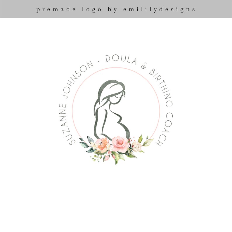 Premade Logo Logo Design Doula Logo Birthing Logo Branding - Etsy