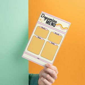 Dopamine Menu, Fun Planner for ADHD and Neurodivergent People, Simple ...