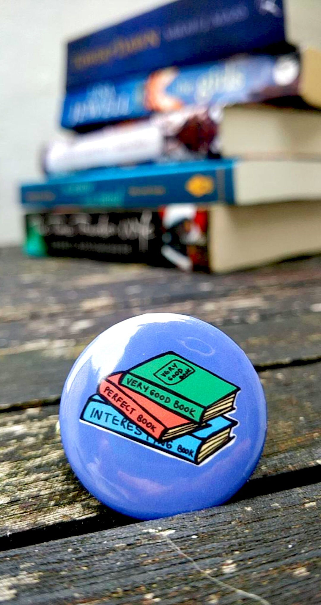 Book Lover Pin Book Button Badge Bookish Gift Unique Gift - Etsy