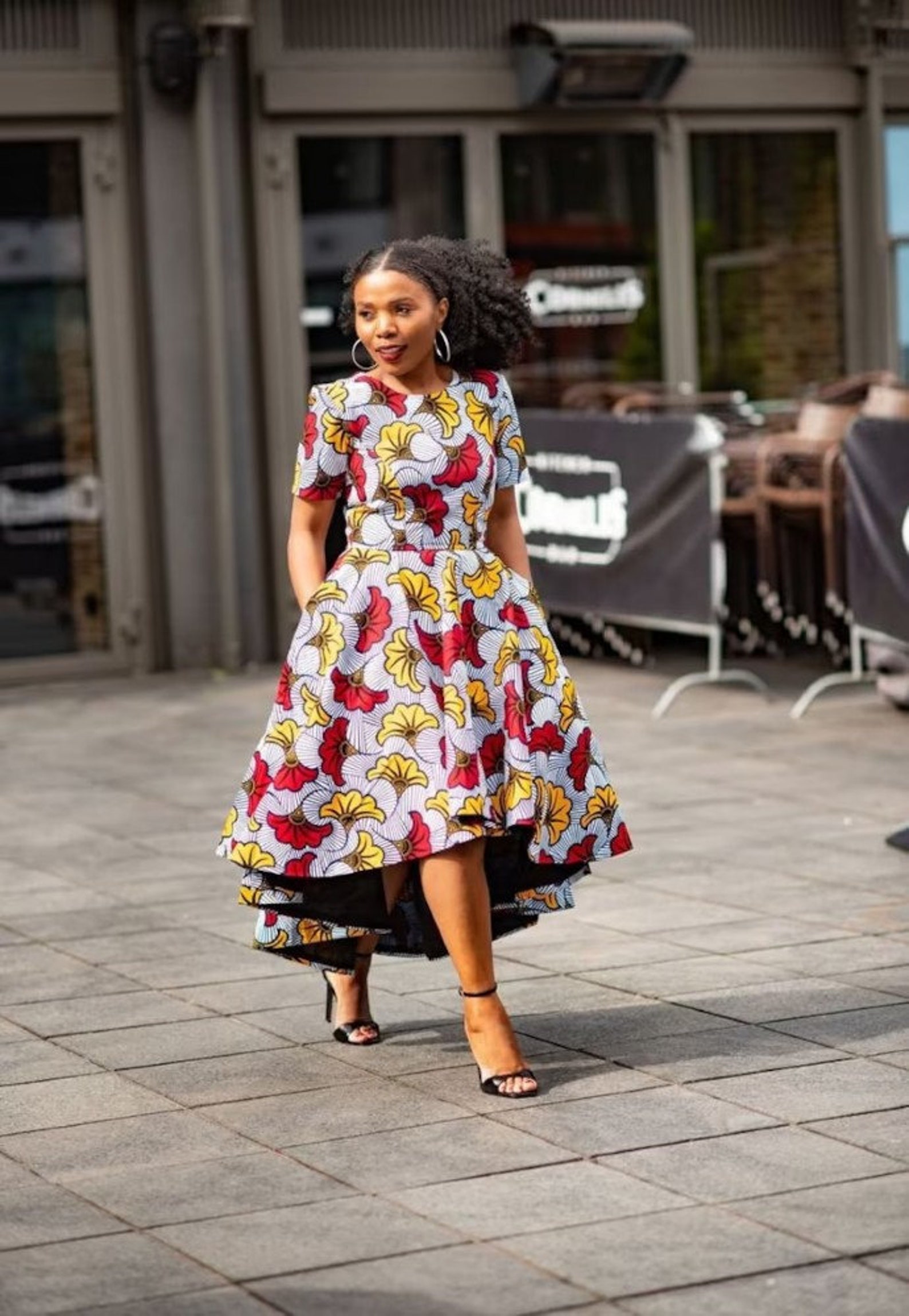 Hi-low Flare Dress African Fashion Wear - Trendy African Dresses ...