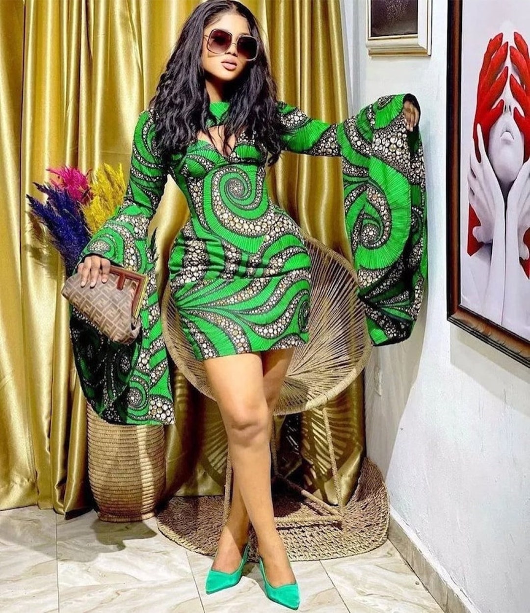 African Mini Dress, Ankara Dress, African Print Dress, African Dress ...