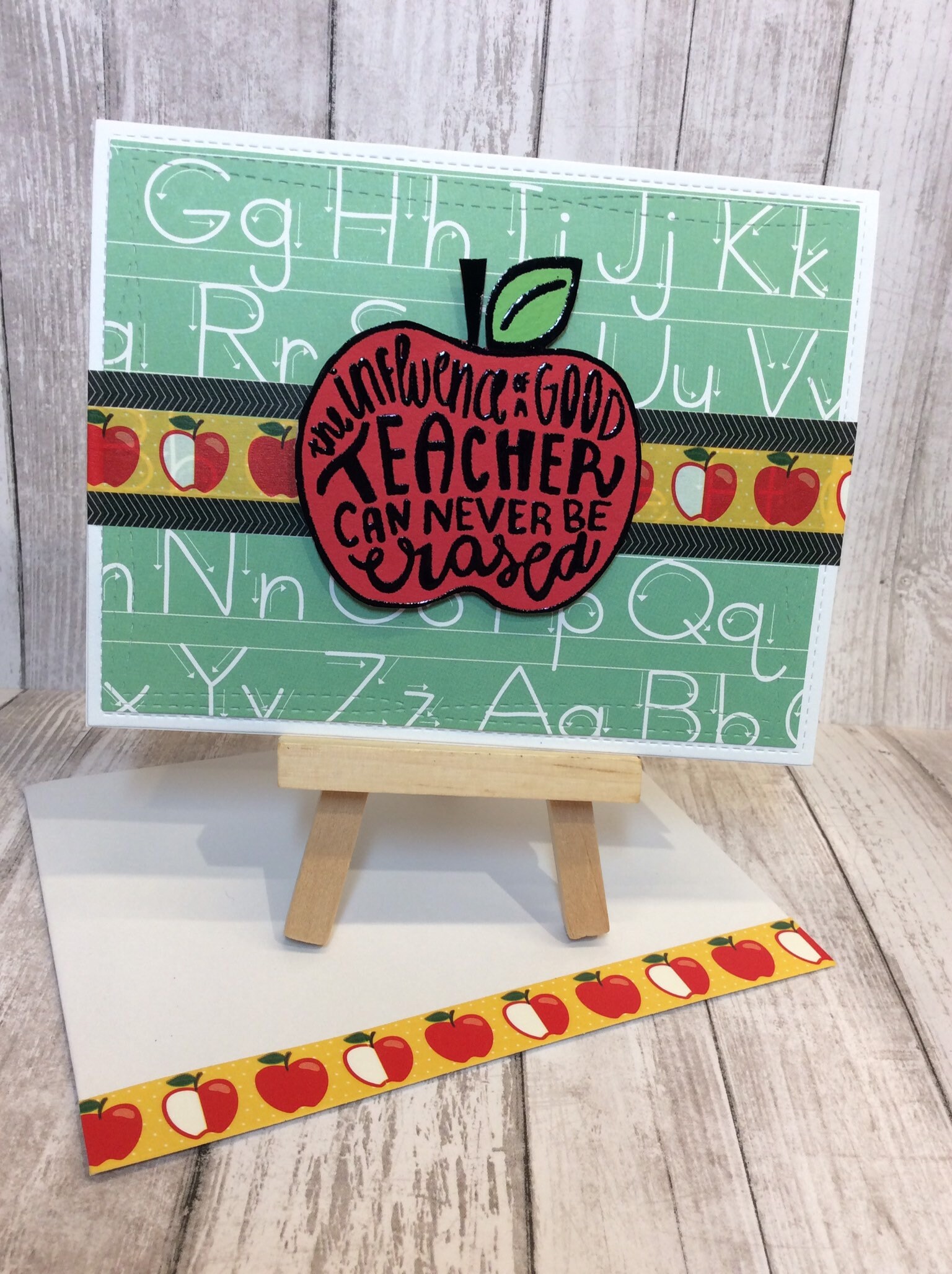 Teacher Thank You Card/ Giftcard/apple | Etsy