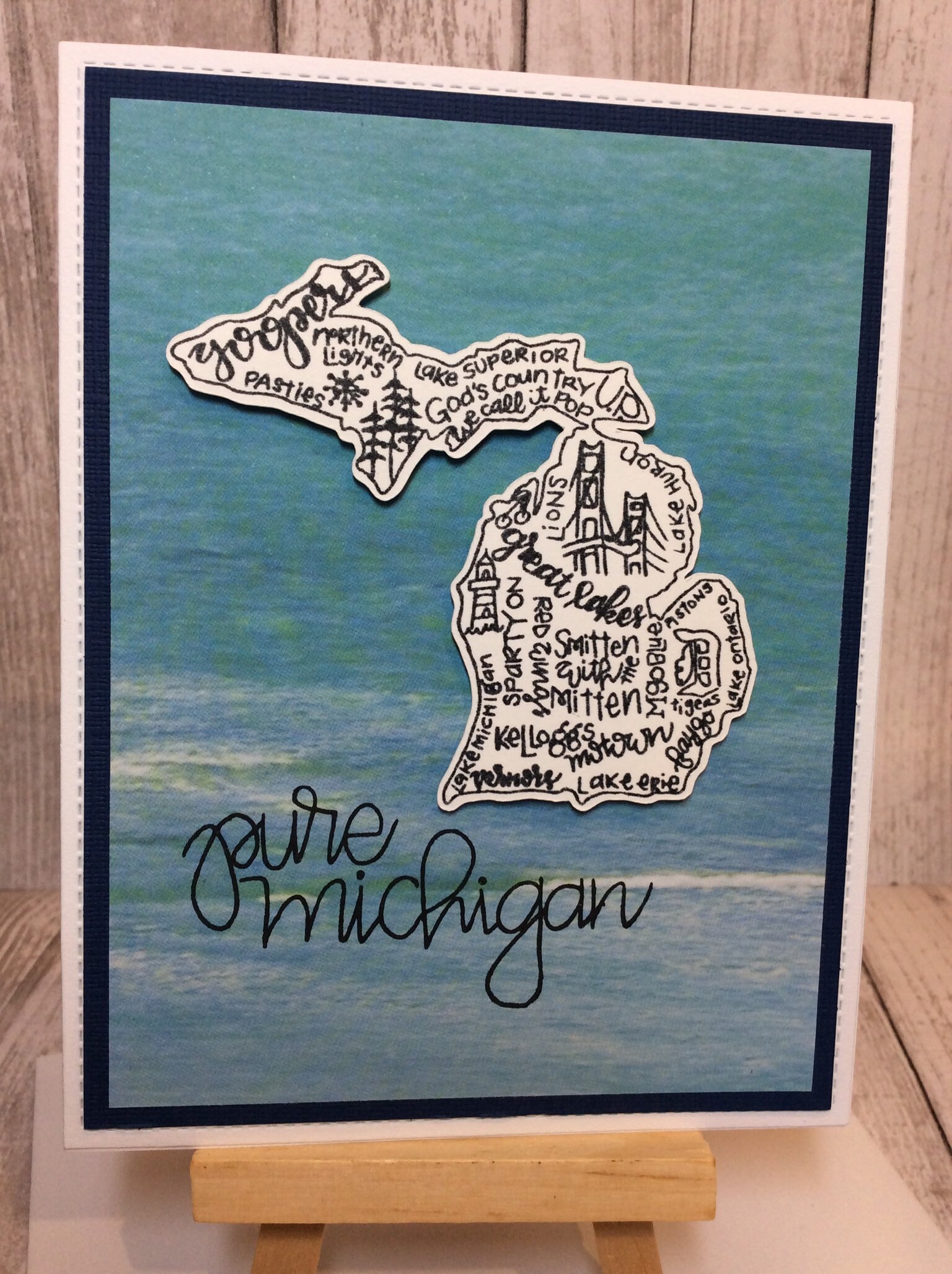 Unique Michigan Themed Multi-purpose Card Can Be Used for ...