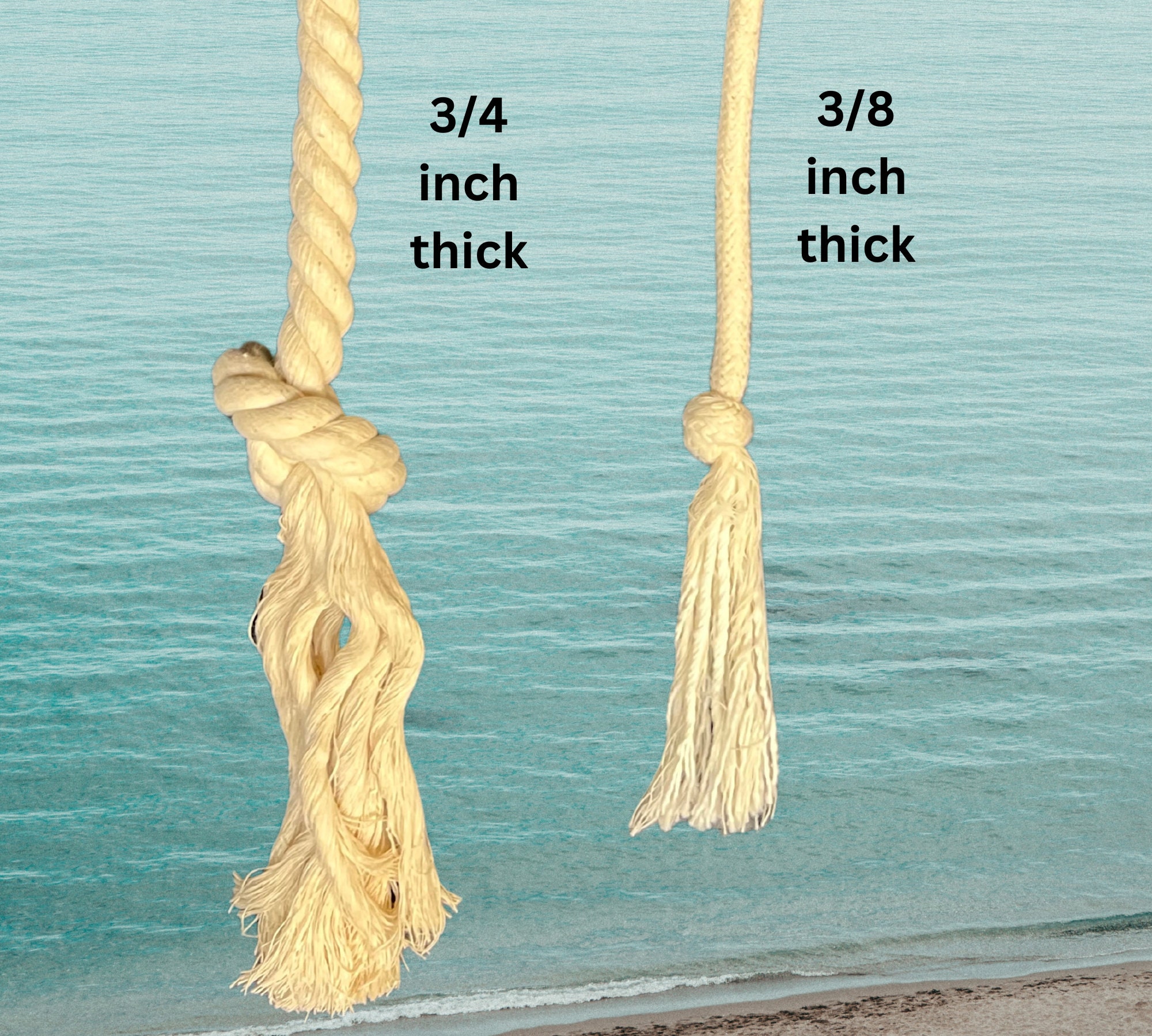 Rope Belts in a Natural Cream Color. Cotton Rope Belt With Fringe New ...