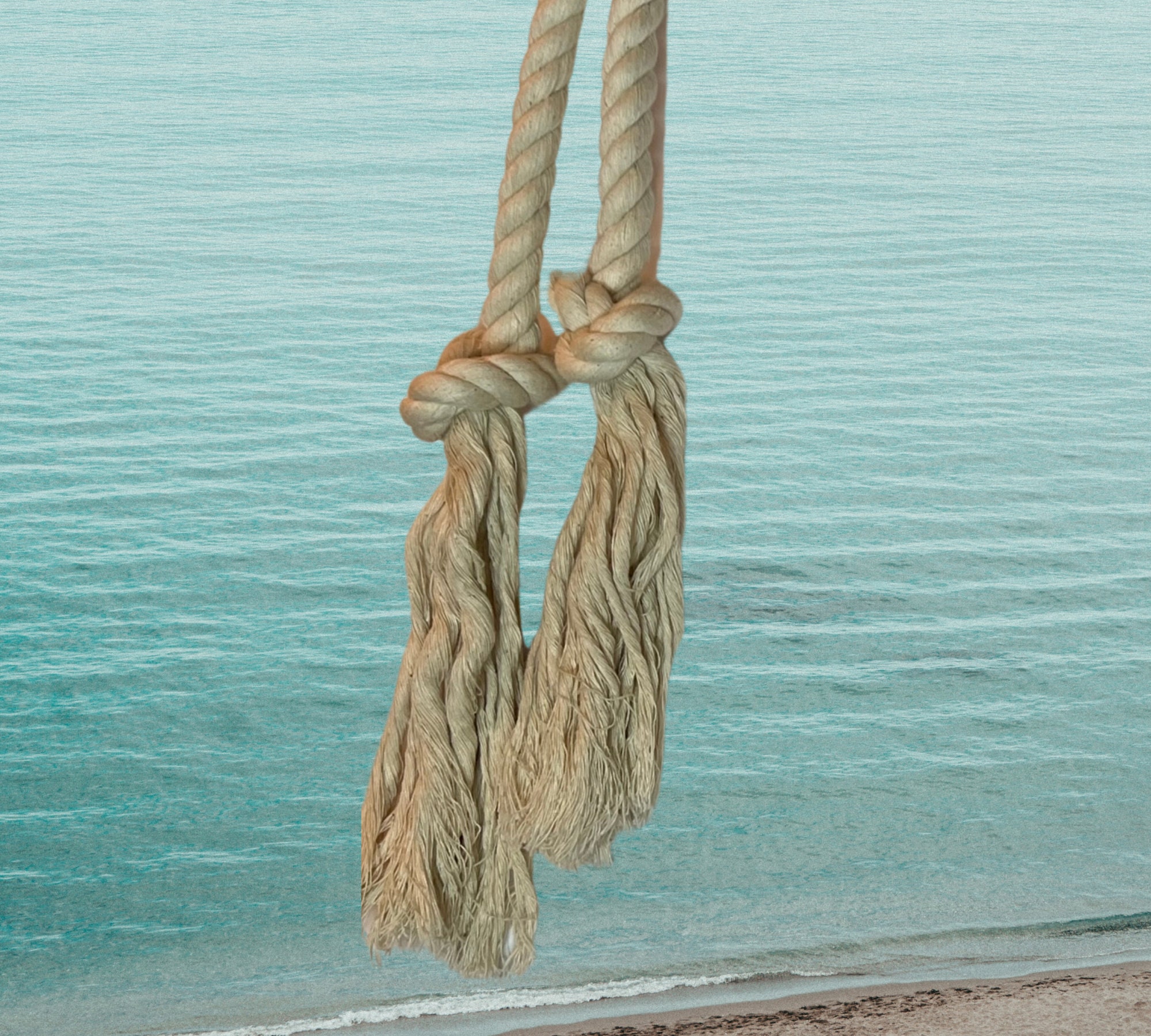 Rope Belts in a Natural Cream Color. Cotton Rope Belt With Fringe New ...