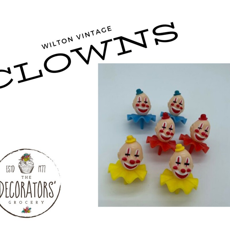 Clown Cake Toppers - Etsy