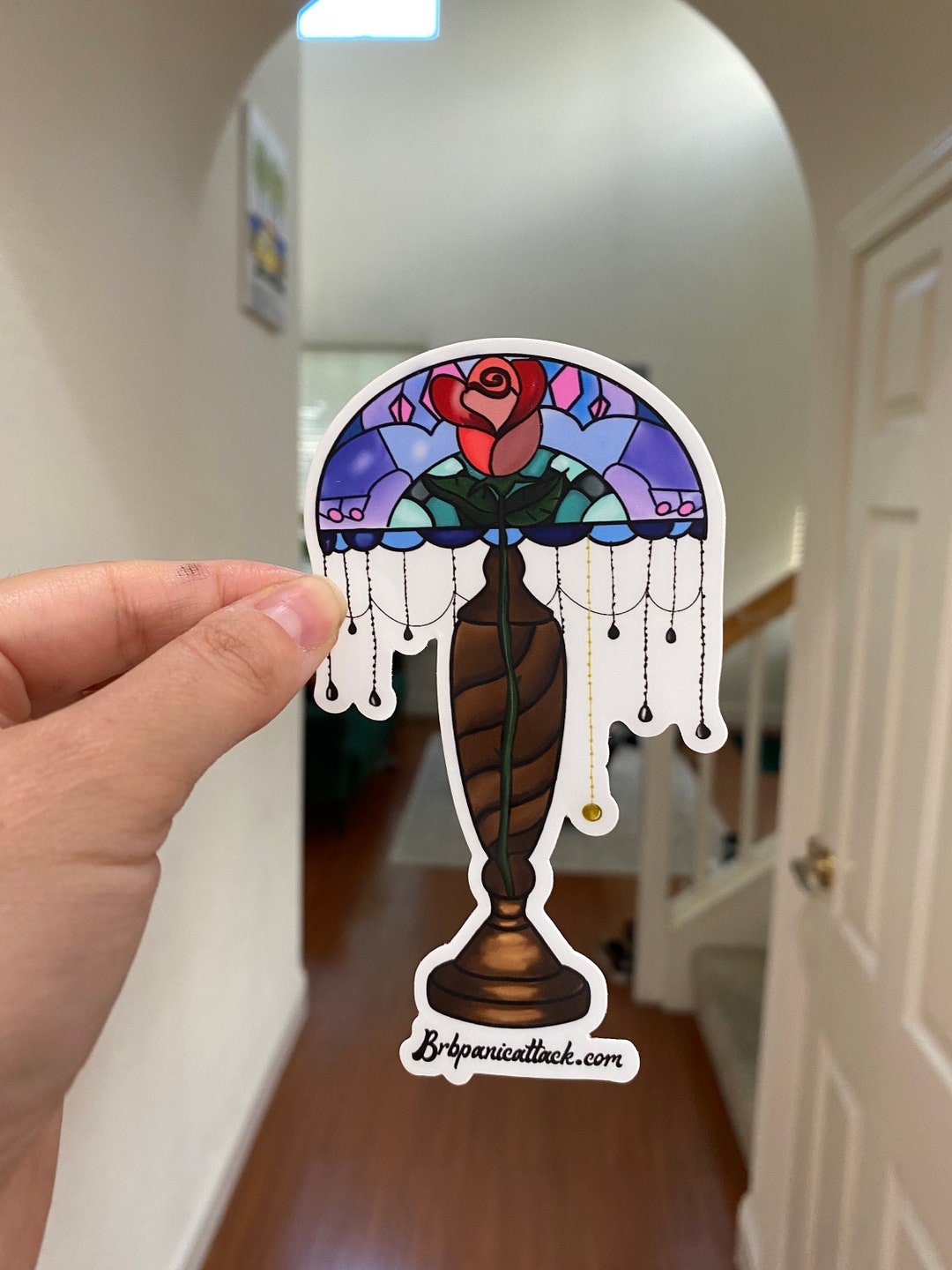 Tiffany Lamp Vinyl Sticker - Etsy