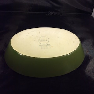 Hall Oval Boston Baker 550 Mid Century Modern, Hall Bakeware, Green ...