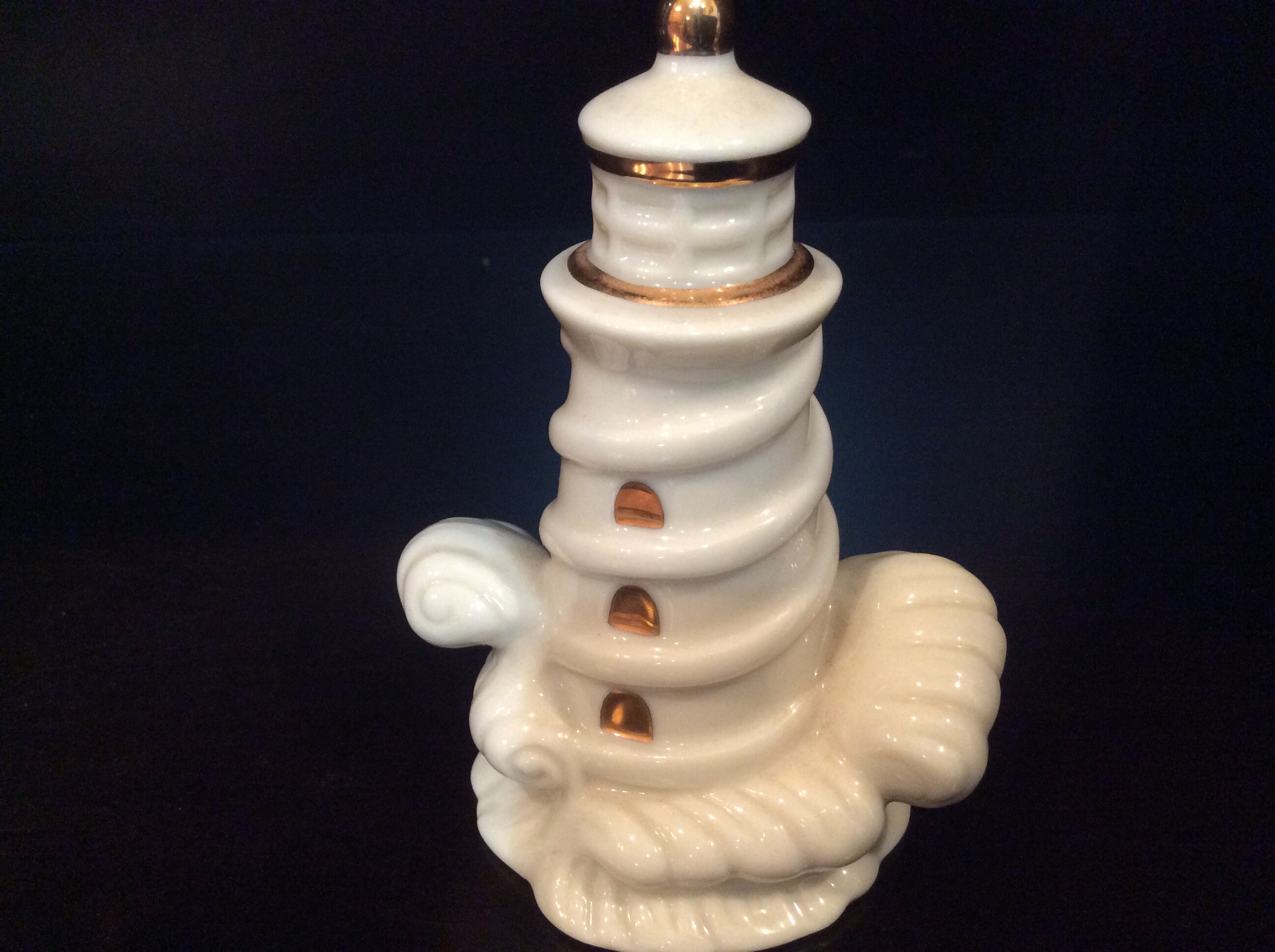 Lenox Classic Ivory Collection Lighthouse With Waves, 24K Gold, Classic ...