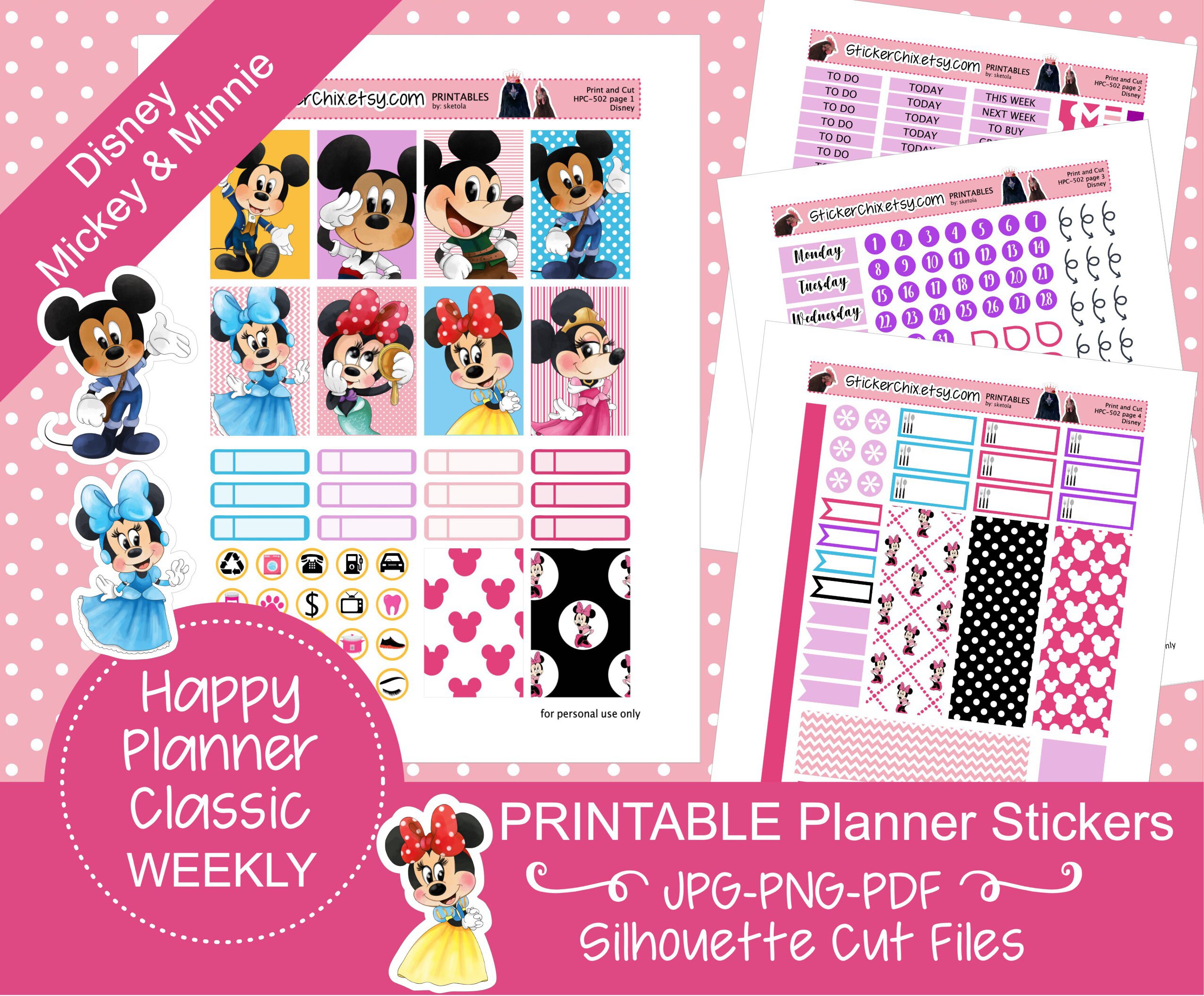 Printable Planner Stickers Happy Planner Classic Disney Etsy printable-planner-stickers-happy-planner-classic-disney-etsy