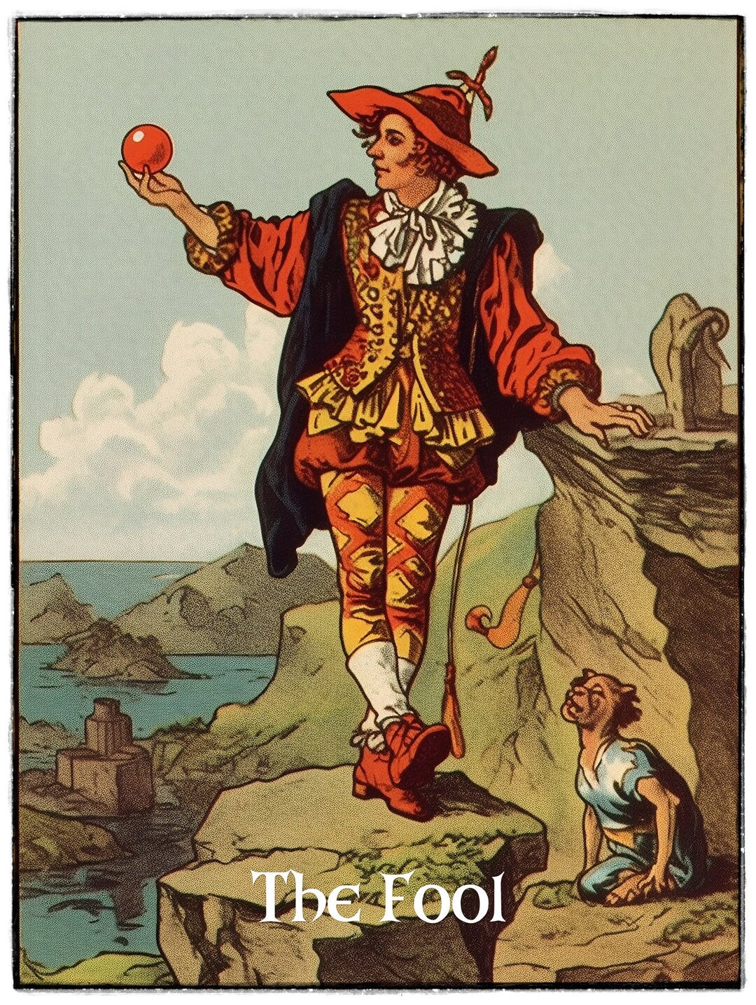 The Fool Tarot Art Print Home Decor, Printable Tarot Wall Art ...