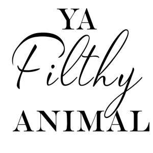 Wash Your Hands Ya Filthy Animal | Bathroom Wall Print | Bathroom Quote ...