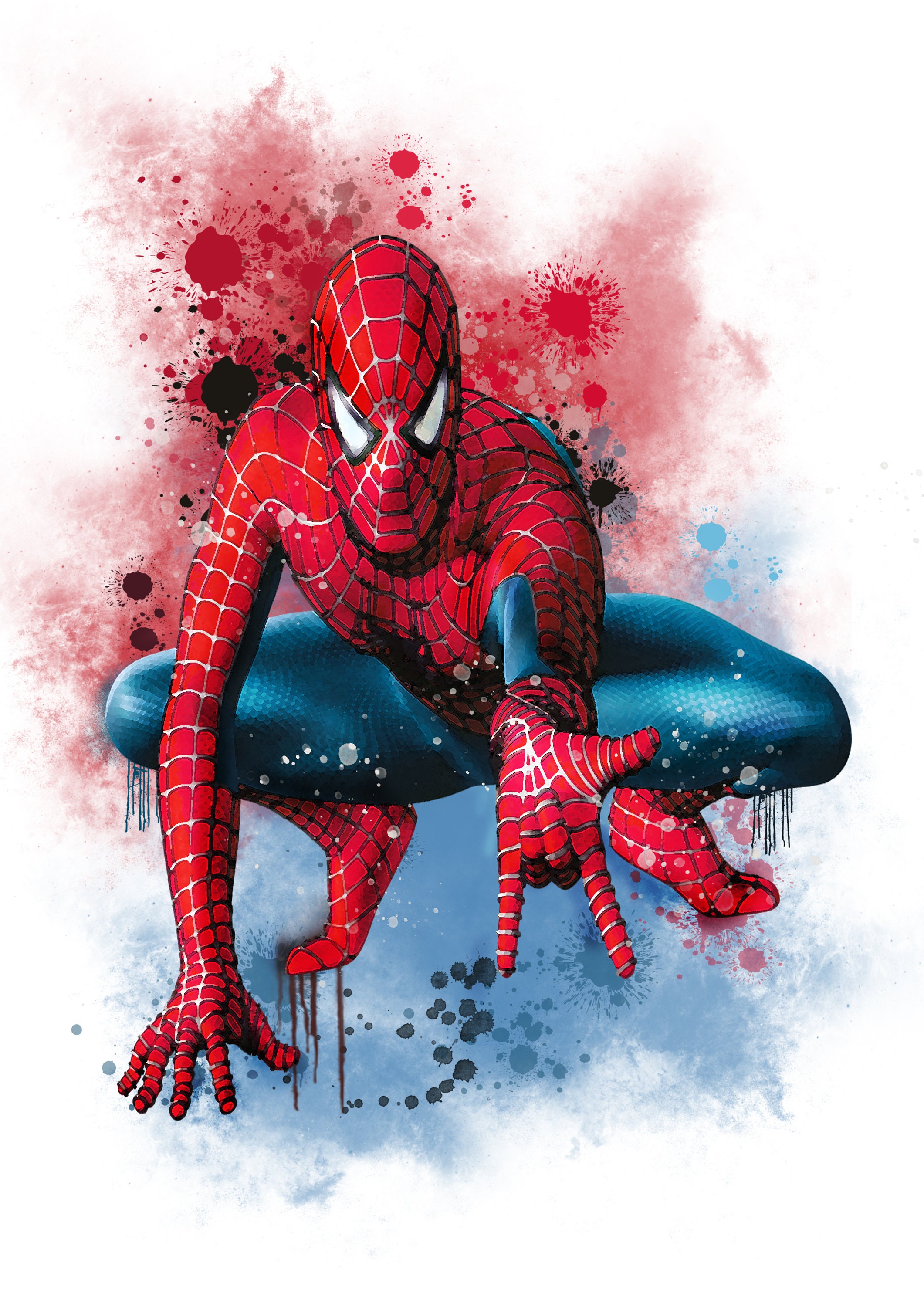 Superhero Splatter Art