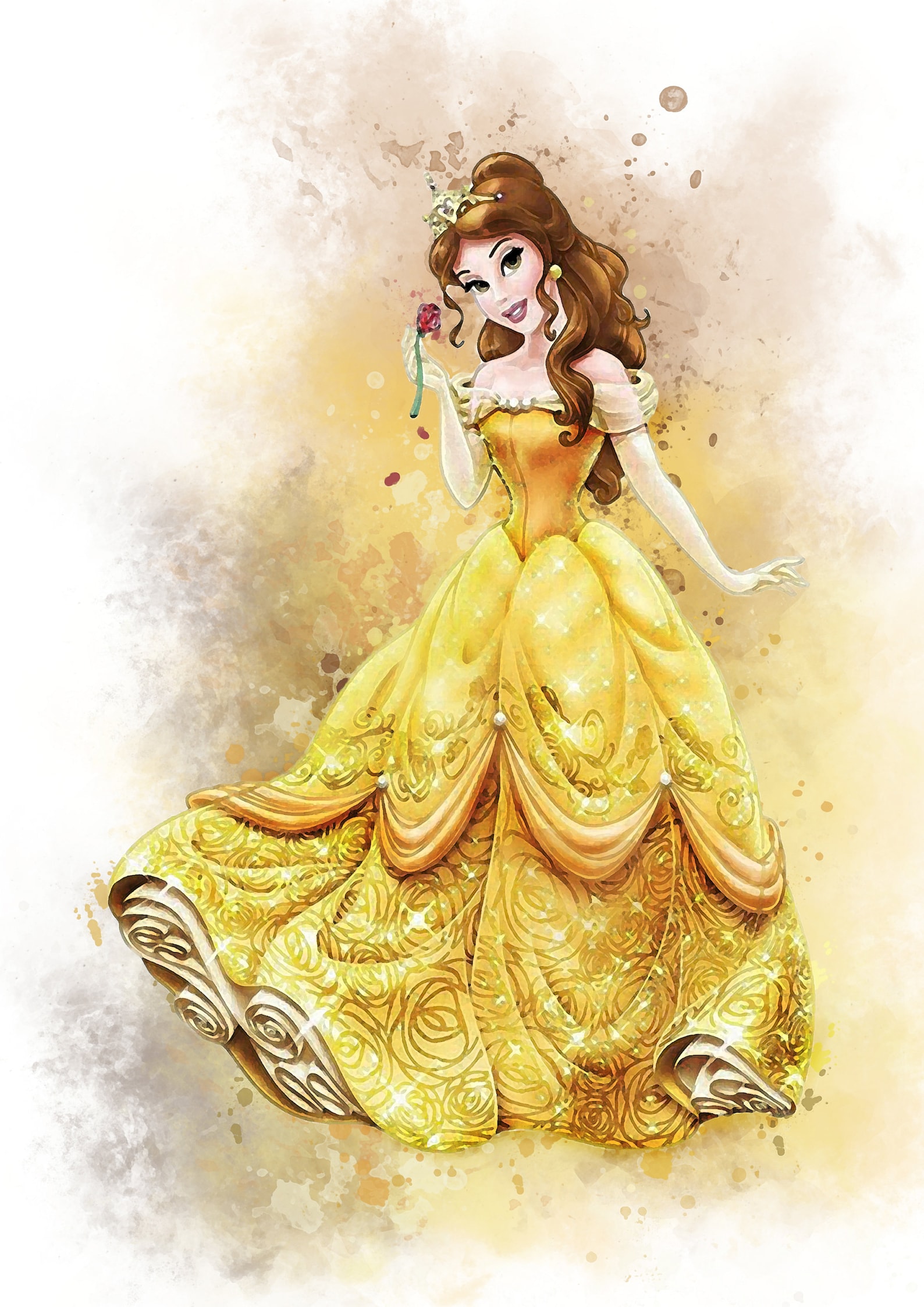 Princess Watercolour Prints Girls Bedroom Home Decor - Etsy