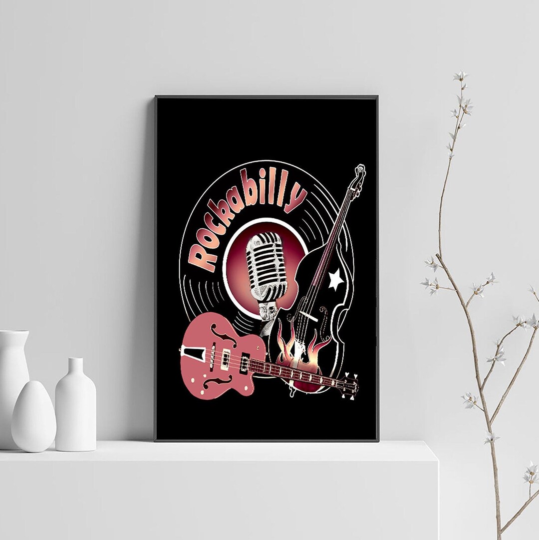 Rockabilly Rock and Roll Print - Etsy