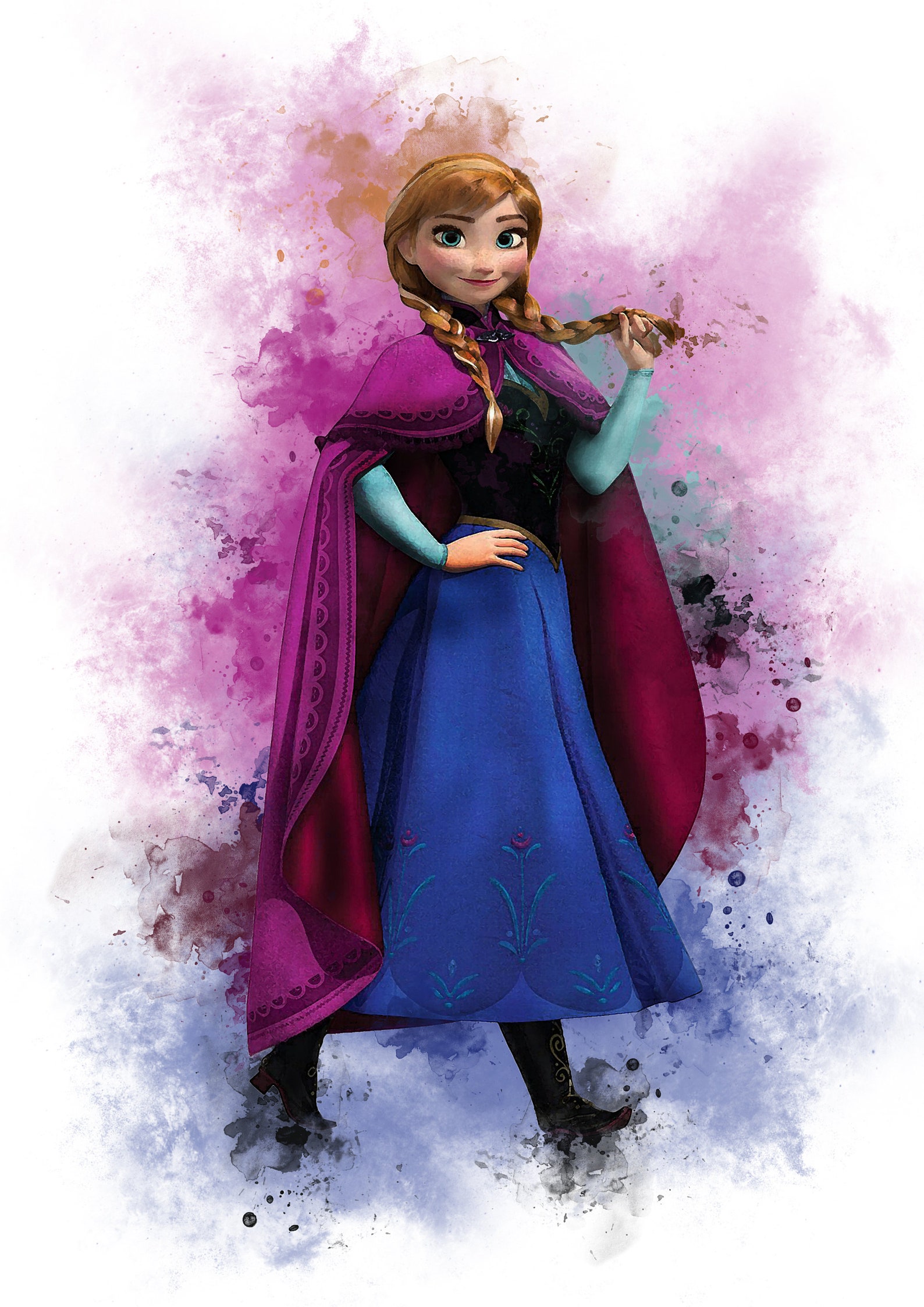 Princess Watercolour Prints Girls Bedroom Home Decor | Etsy UK