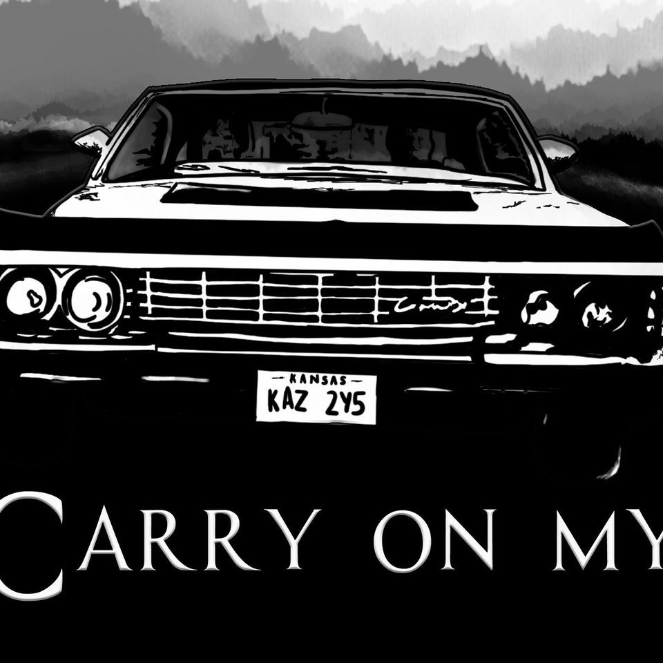 Supernatural Print | Carry on my Wayward Son | Series Memorabilia | Fan ...
