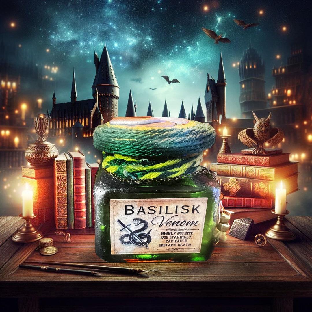 Basilisk Venom Potion Bottle | Apothecary Bottle | Prop Potion Bottle ...