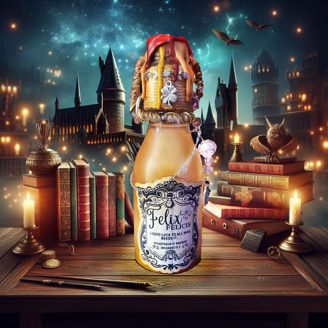 Liquid Luck Potion | Apothecary Glass Bottle Prop Potion | Magical Potion - Etsy UK