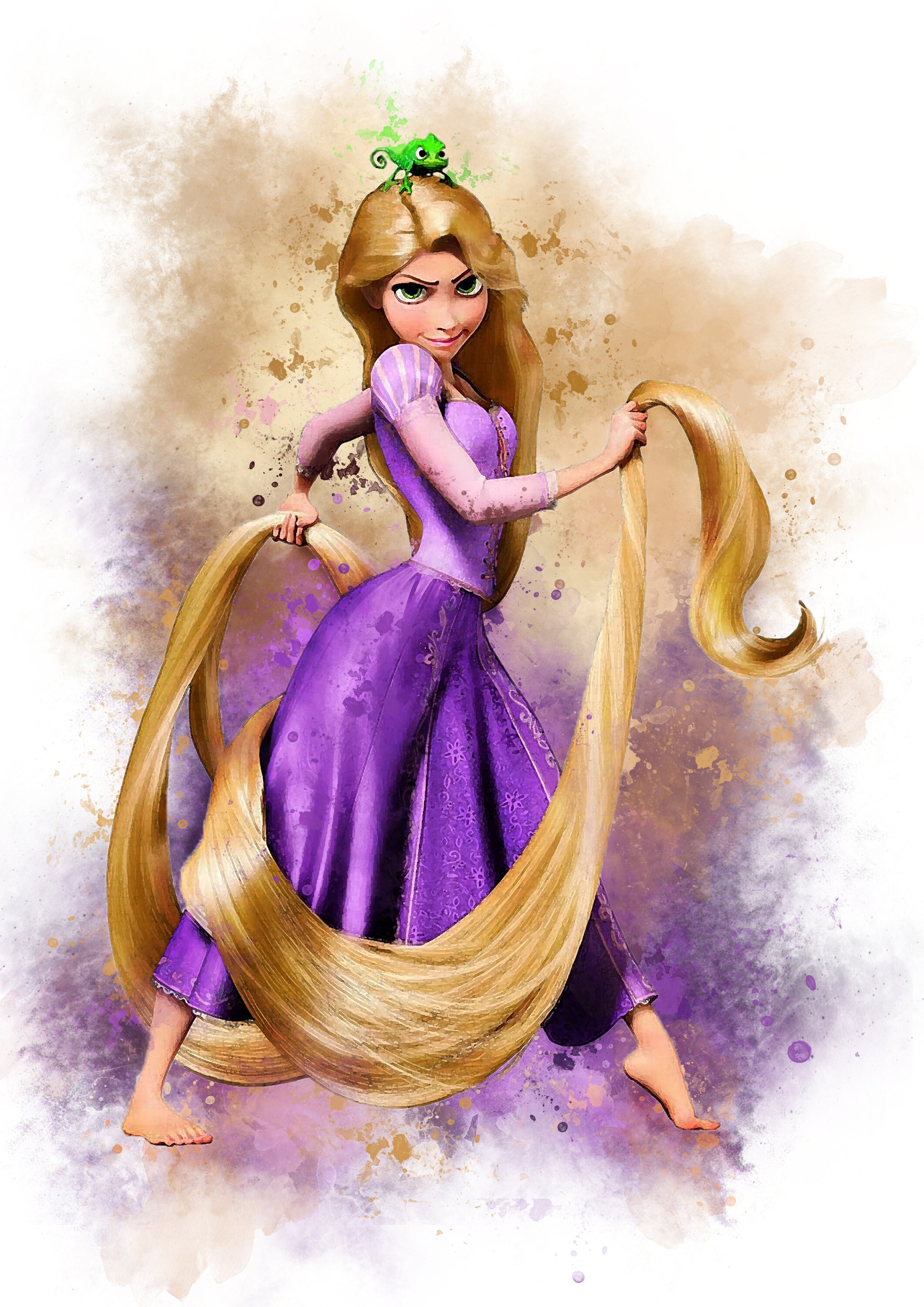 Princess Watercolour Prints Girls Bedroom Home Decor | Etsy UK