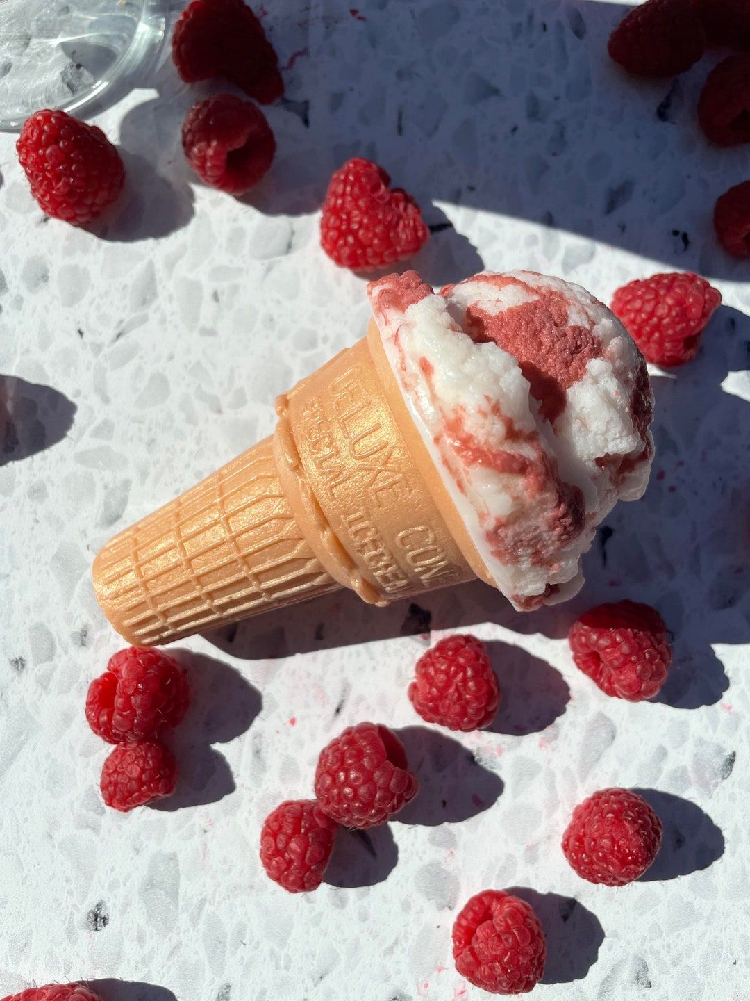 Raspberry Swirl Cone Soap Ice Cream Cone Soap Realistic Food Soap ...