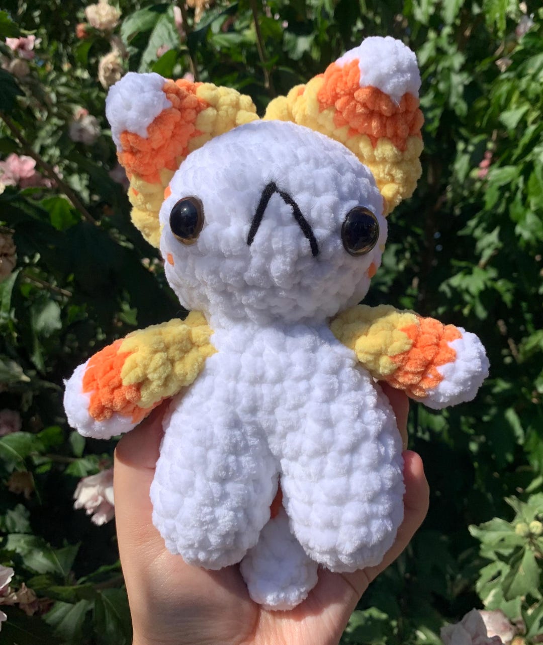 Candy Corn Cat - Candy Corn Cat Crochet Plushie - Crochet Cat Plush ...