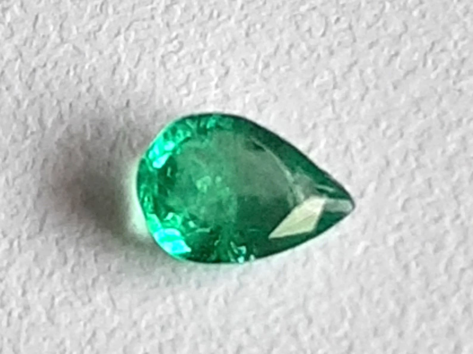 Loose Gemstone Natural Emerald Pear Shape Single Piece 6x4mm EMCLB001 ...