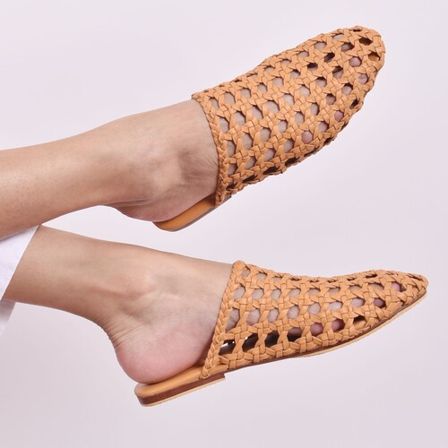 Nori Mules Handwoven Mule Goatskin Leather Mule Goatskin - Etsy