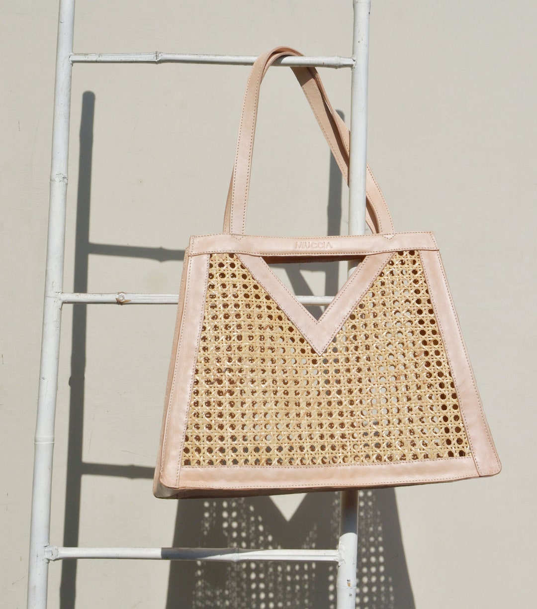 Chloe Hand Bag, Rattan Webbing Bag, Tote Bag, Straw Bag, Shopper Bag ...