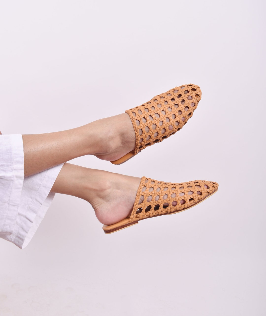 Nori Mules Handwoven Mule Goatskin Leather Mule Goatskin - Etsy