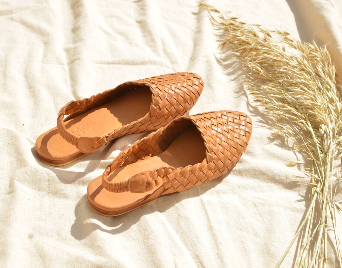 Emilia Woven Mule With Slingback, Slingback Mule, Handmade Mule ...