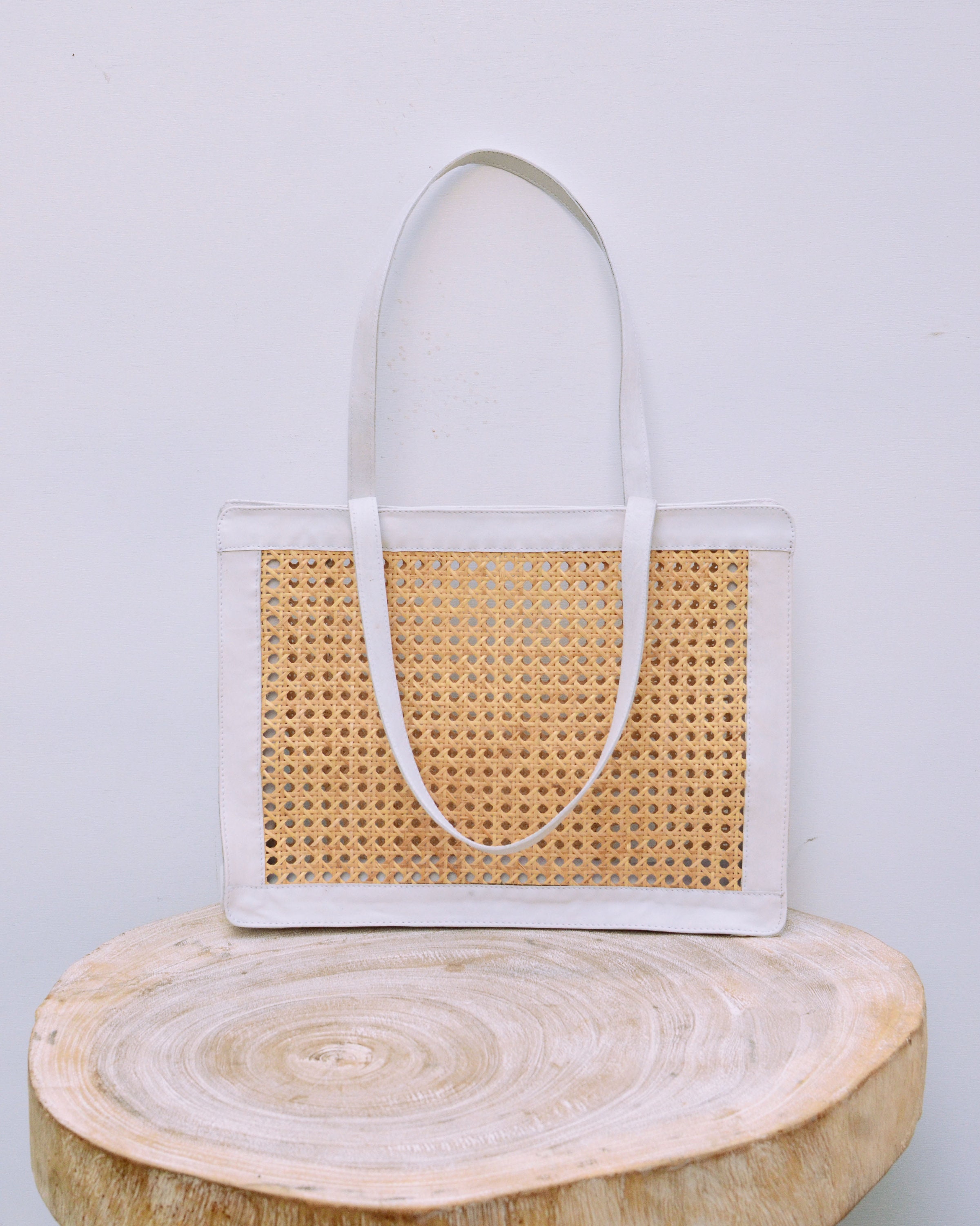 Cannes Tote Bag Rattan Tote Bag Basket Bag Cane Webbing - Etsy